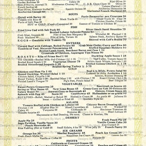 Vintage 1920s Restaurant Menus Bundle Printable Ephemera Pack Instant ...