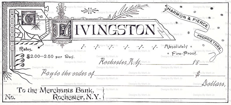 Vintage Checks and Receipts Digital Kit Old Bank Checks - Etsy