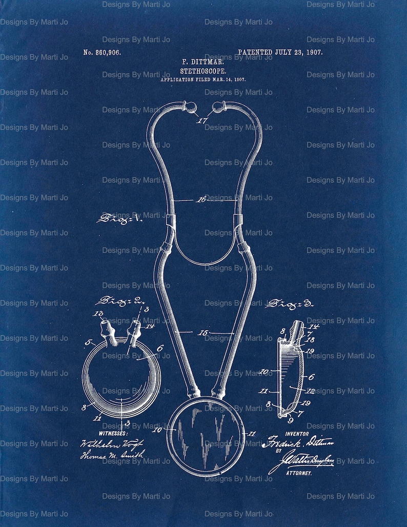 Vintage Medical Device Patent Prints | 20 Each 8.5 X 11 Regular and ...