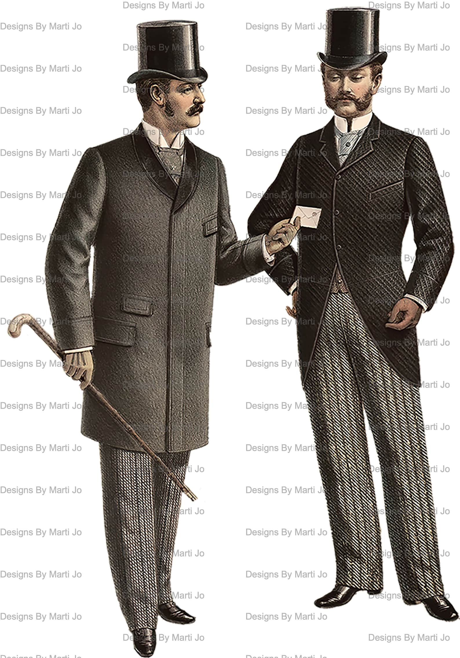 Vintage Fussy Cut 1890 Men Fashion Images | 22 People Ephemera Clip Art ...