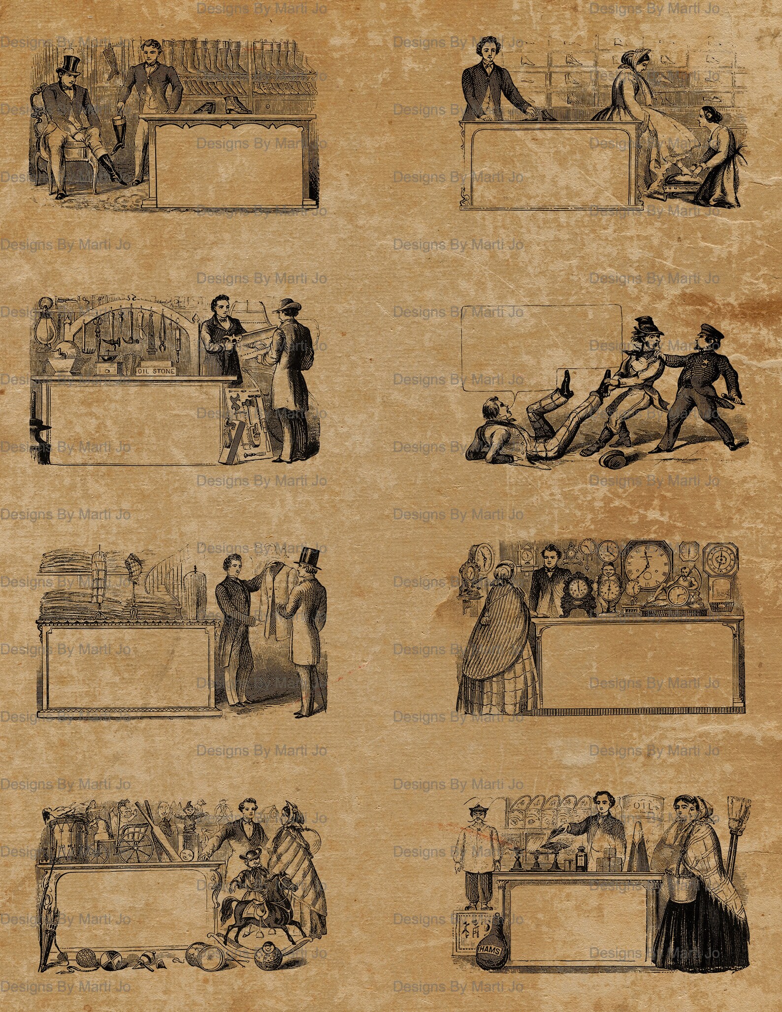 Vintage Advertising Cuts Overlays 10 Vintage Transparent - Etsy