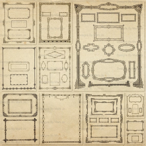 Bordes Y Marcos De Imágenes Prediseñadas Vintage