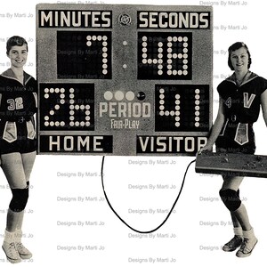 Vintage Scoreboard PNG Elements | 14 Vintage Sports Scoreboards Clipart ...