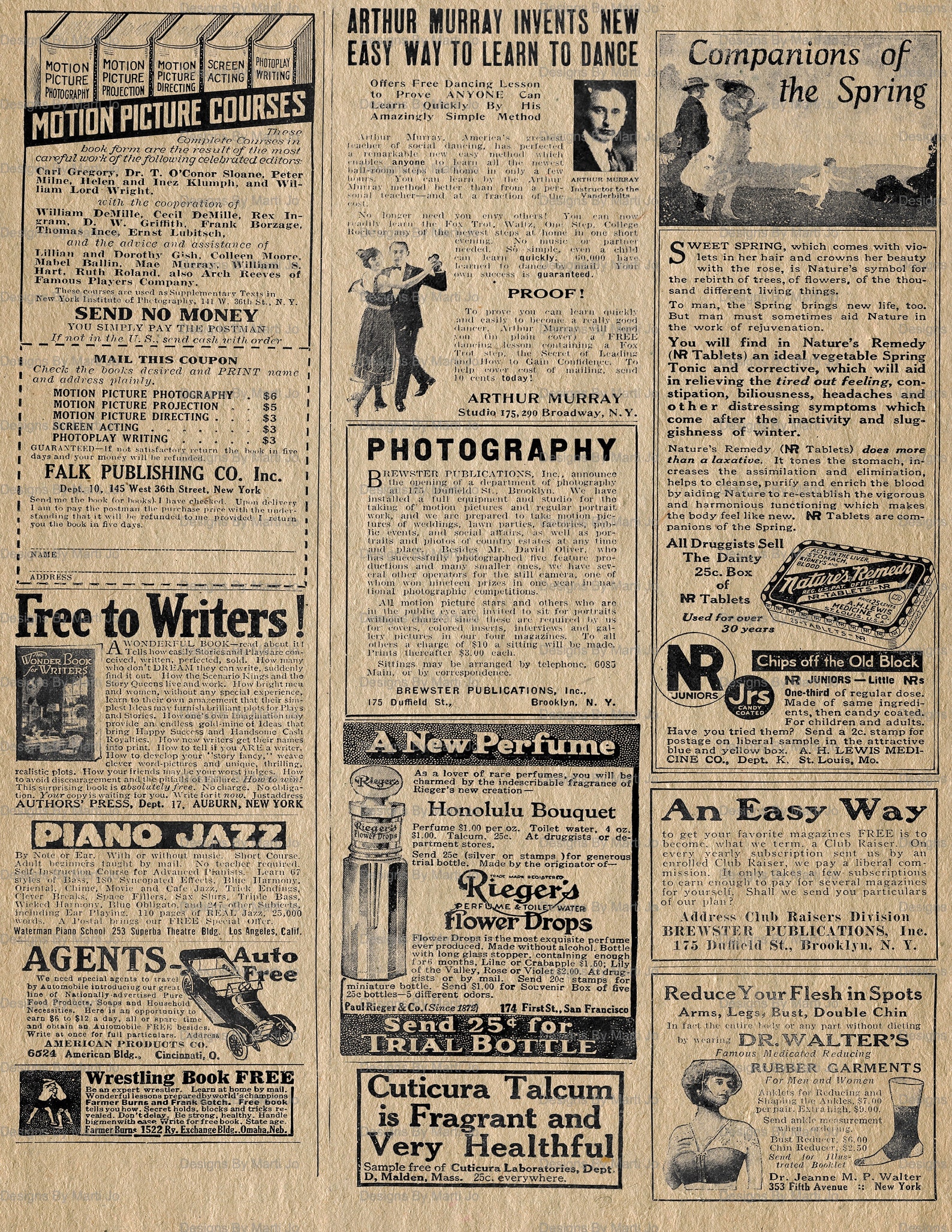 Vintage Ads Overlays Set 1 10 Vintage Magazine Advertisement ...