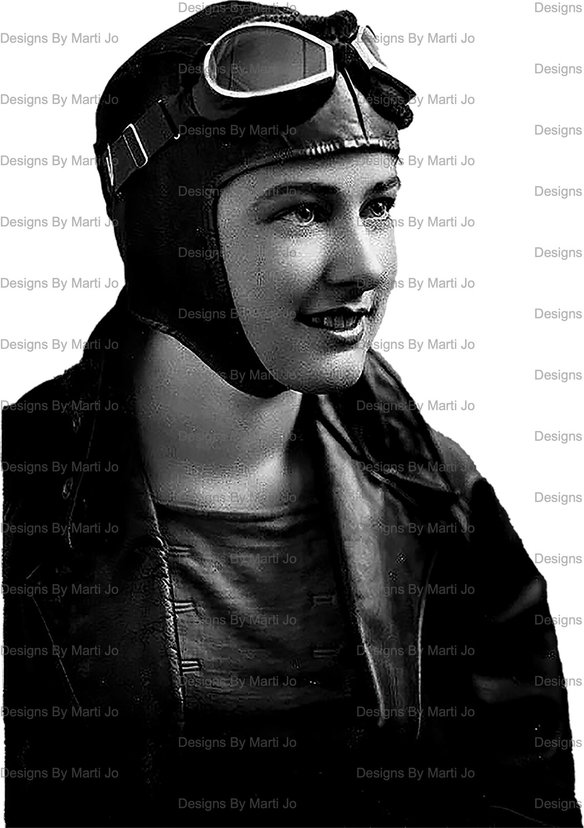 Awesome Aviatrix Vintage Fussy Cut Images | 19 Printable Female Pilot ...