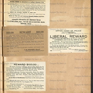 30 Police Crime Report Scrapbook Jpgs | 1919 Criminology Journal Paper ...