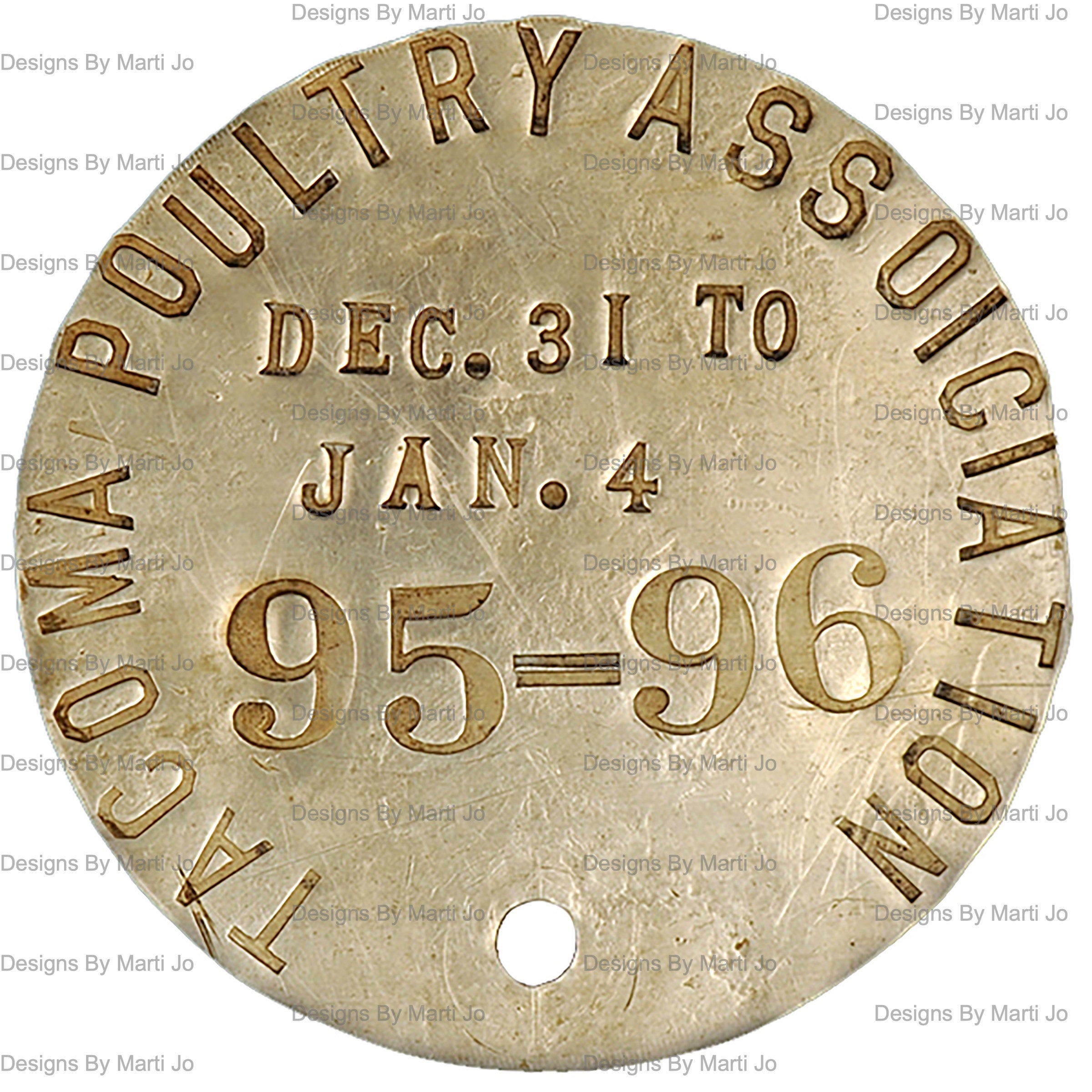 Vintage Tags and Tokens Set 1 | 50 Printable Antique Round Medallion ...