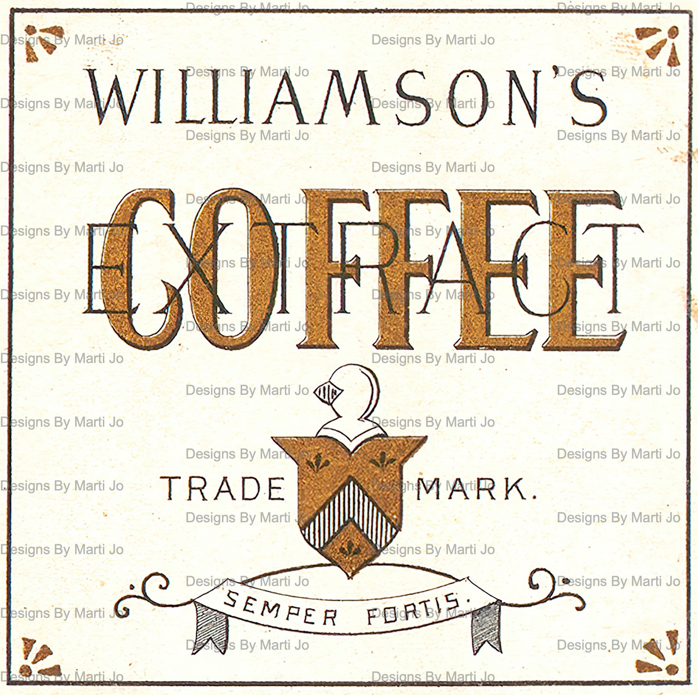 Vintage Tea Labels Vintage Coffee Label 35 Digitable Food - Etsy