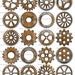 Vintage Gears 20 Steampunk Style Gears in 5 Different Styles VC144 - Etsy