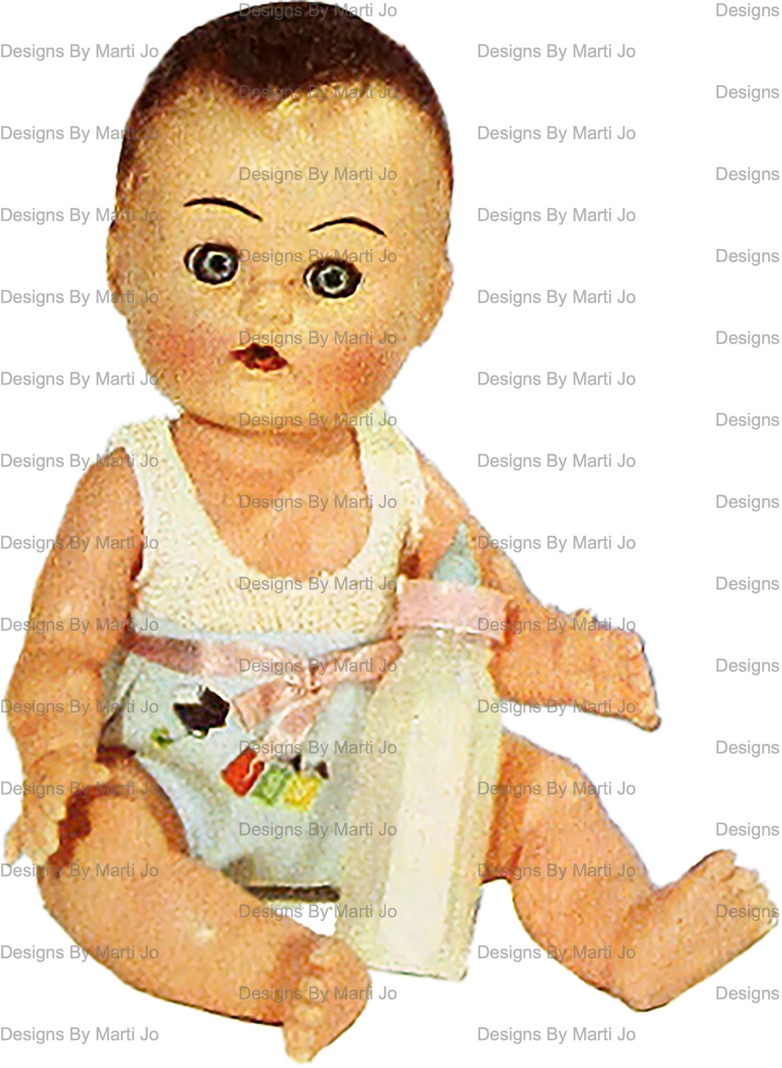 Vintage Fussy Cut 1958 Toy Doll Clipart 20 Printable Antique - Etsy