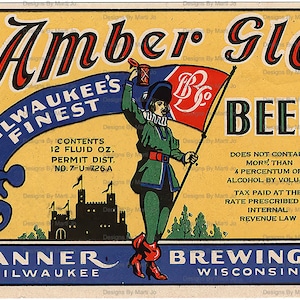 Vintage Beer Labels Set 2 | 26 Printable Old Beer Labels | Retro Beer ...