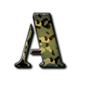 Camo Letters | Military Alphabet | Printable Camouflage Alphabet ...