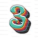 Psychedelic Letters | Printable Retro 70s Alphabet, Numbers, Symbols ...