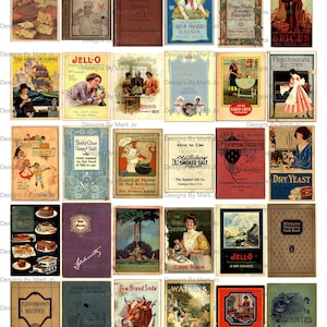 Vintage Cookbook Covers | 60 Vintage Covers on Two 8.5 X 11 JPG and PDF ...