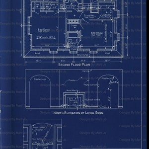 Vintage Old House Blueprints | 48 Vintage House Patterns and Blueprints ...