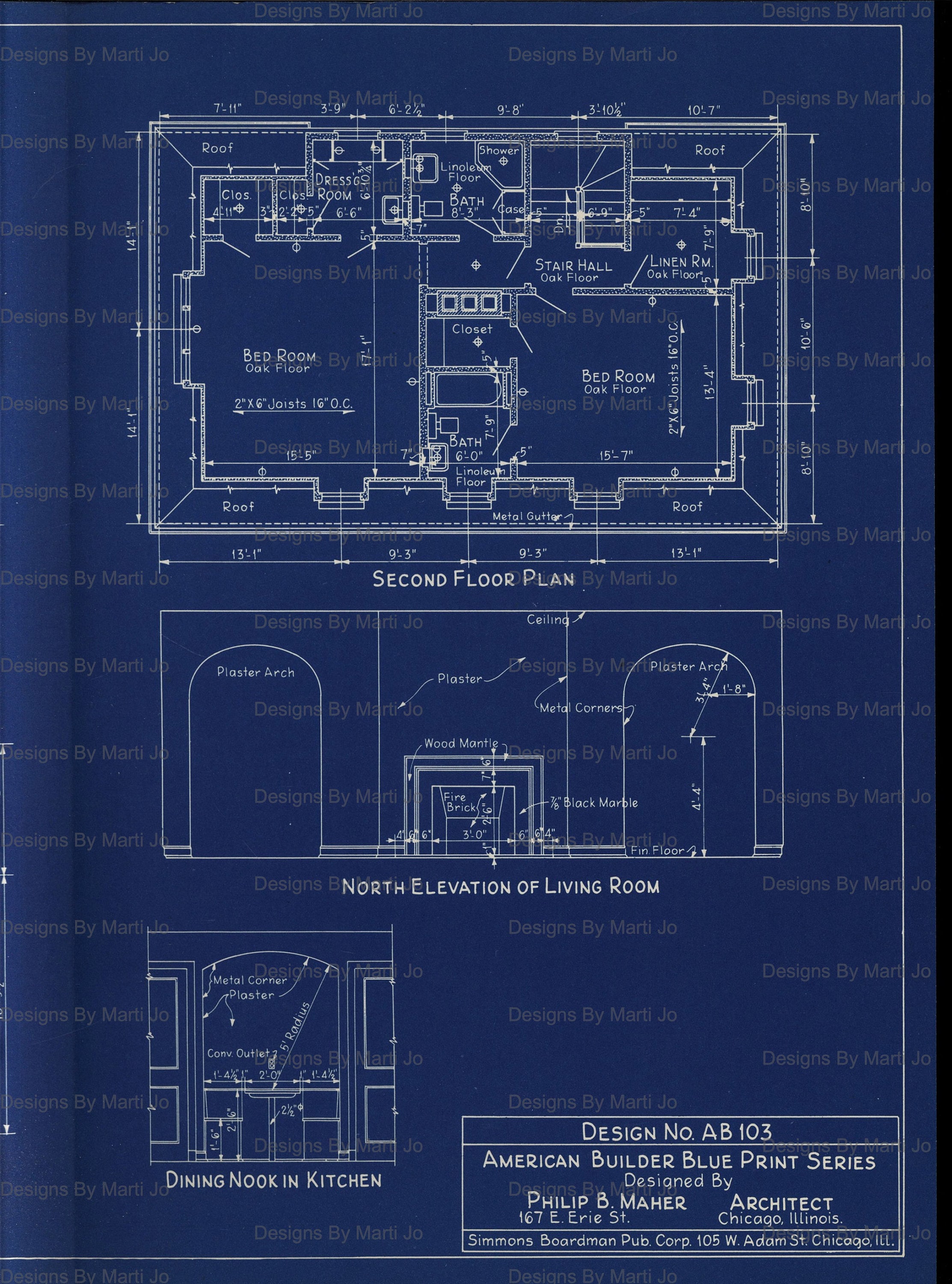 Vintage Old House Blueprints | 48 Vintage House Patterns and Blueprints ...