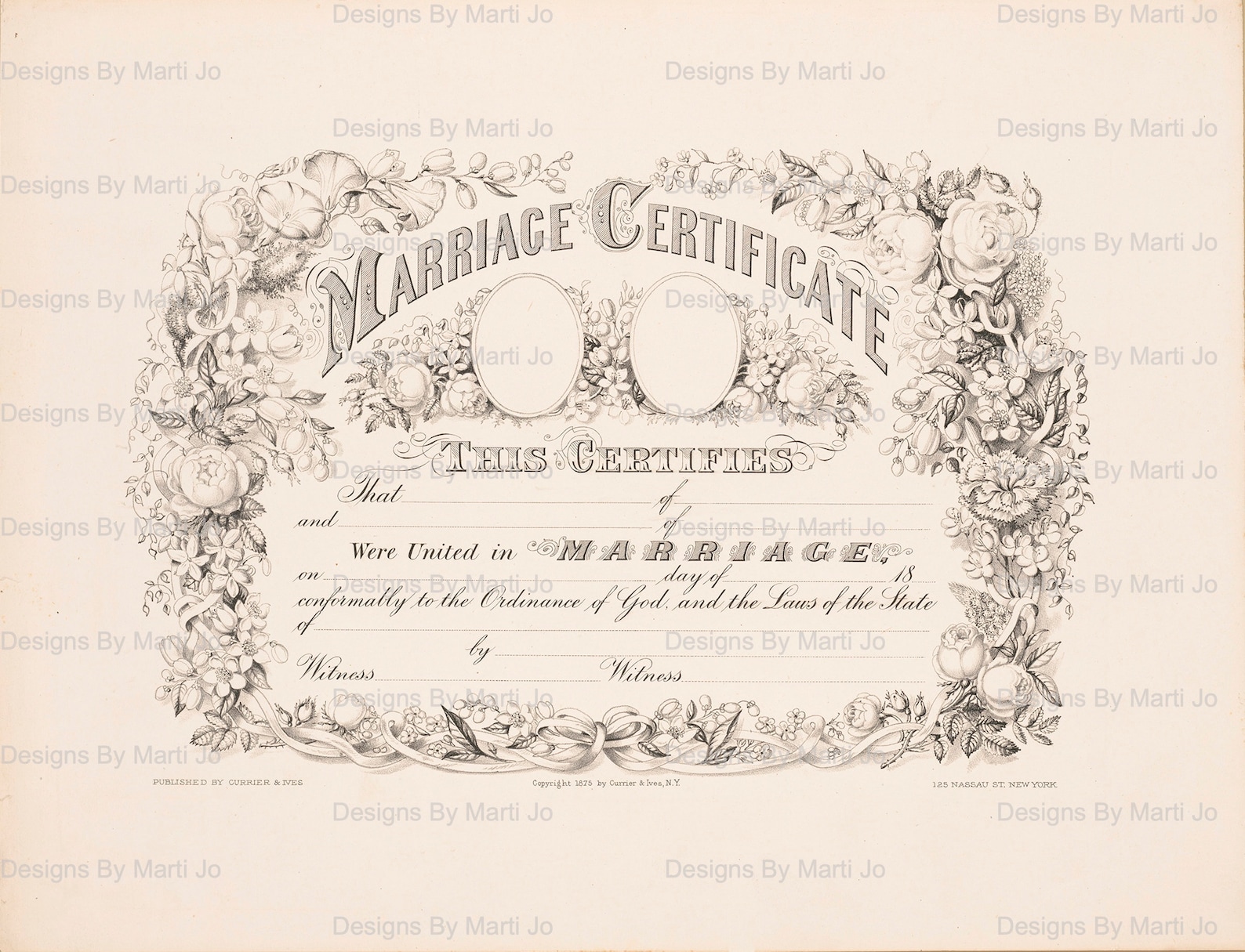 Vintage Marriage Certificates Super Bundle 14 Printable | Etsy