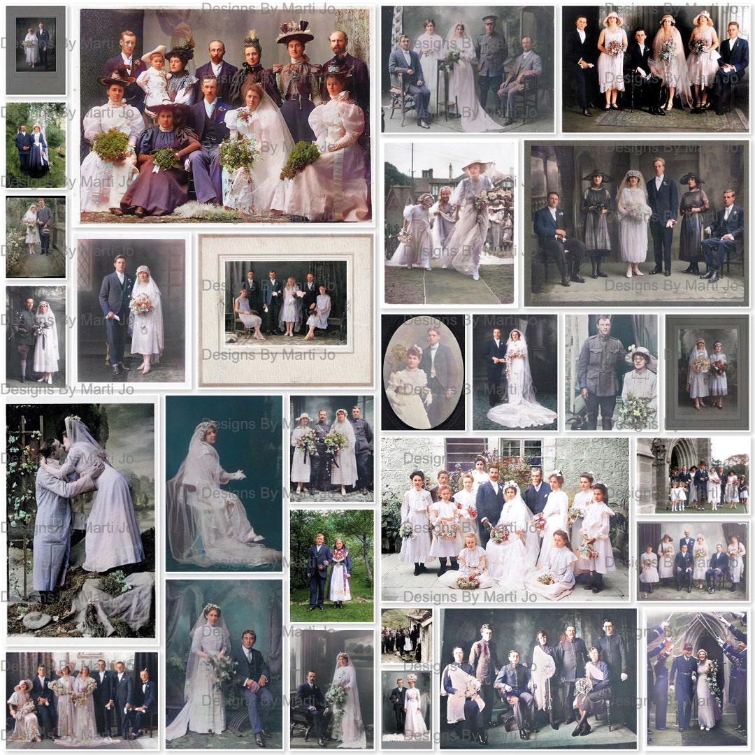 Vintage Wedding Photos | Colorized Antique Wedding Pictures | 29 ...