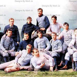 Colorized Vintage Football Team Photos | 15 Printable Vintage Sports ...