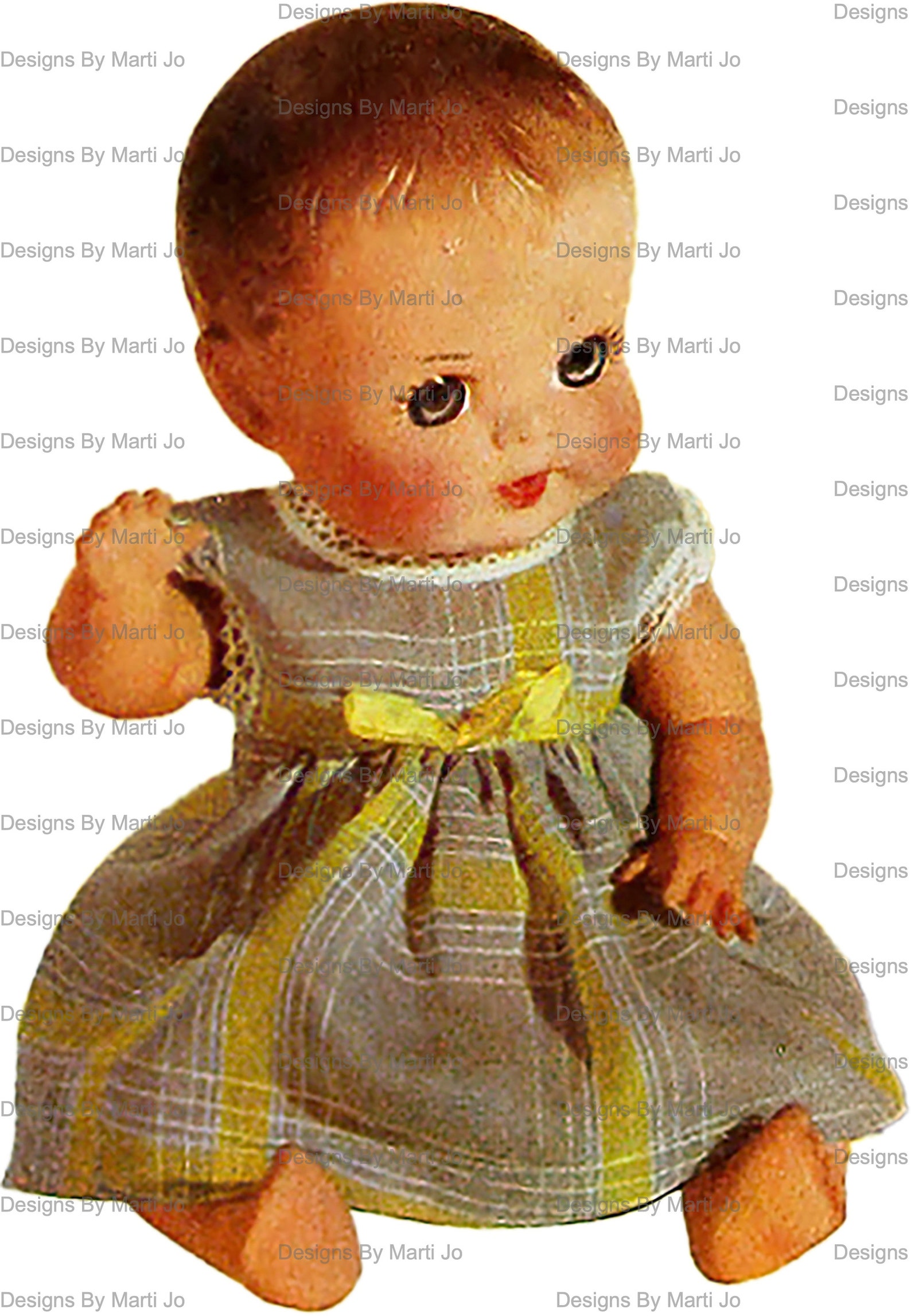 Vintage Fussy Cut 1958 Toy Doll Clipart 20 Printable Antique - Etsy