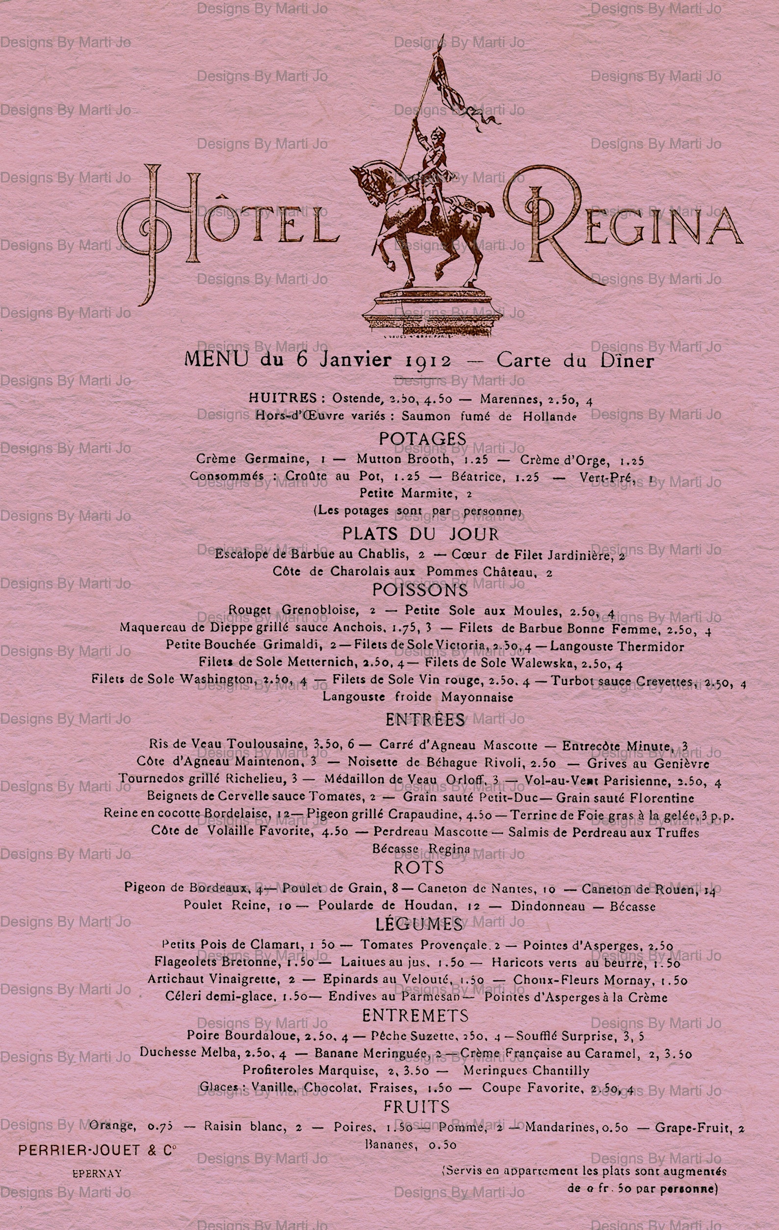 15 Vintage French Restaurant Menu PNG Overlays | Printable Antique ...