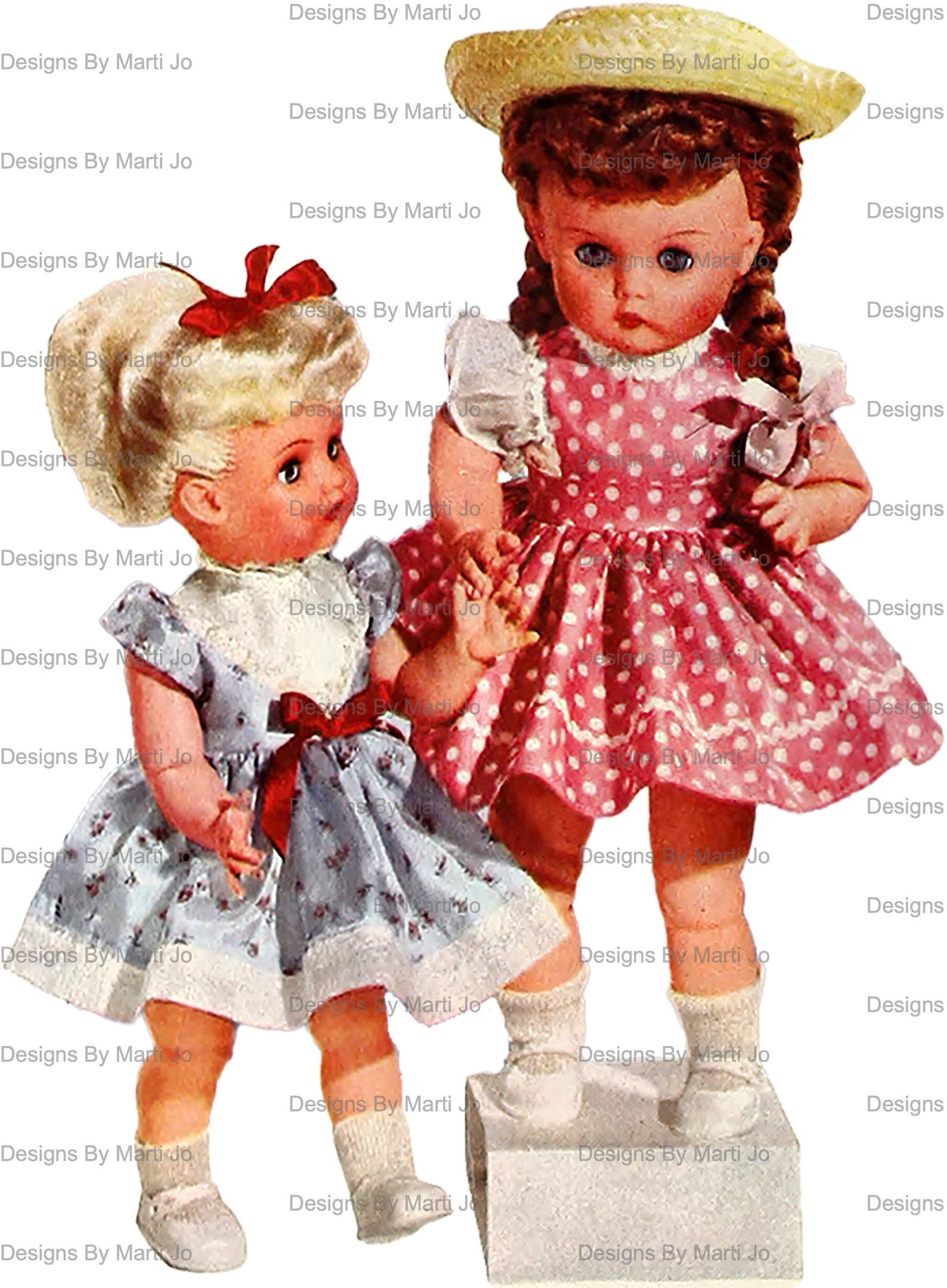 Vintage Fussy Cut 1958 Toy Doll Clipart 20 Printable Colored - Etsy