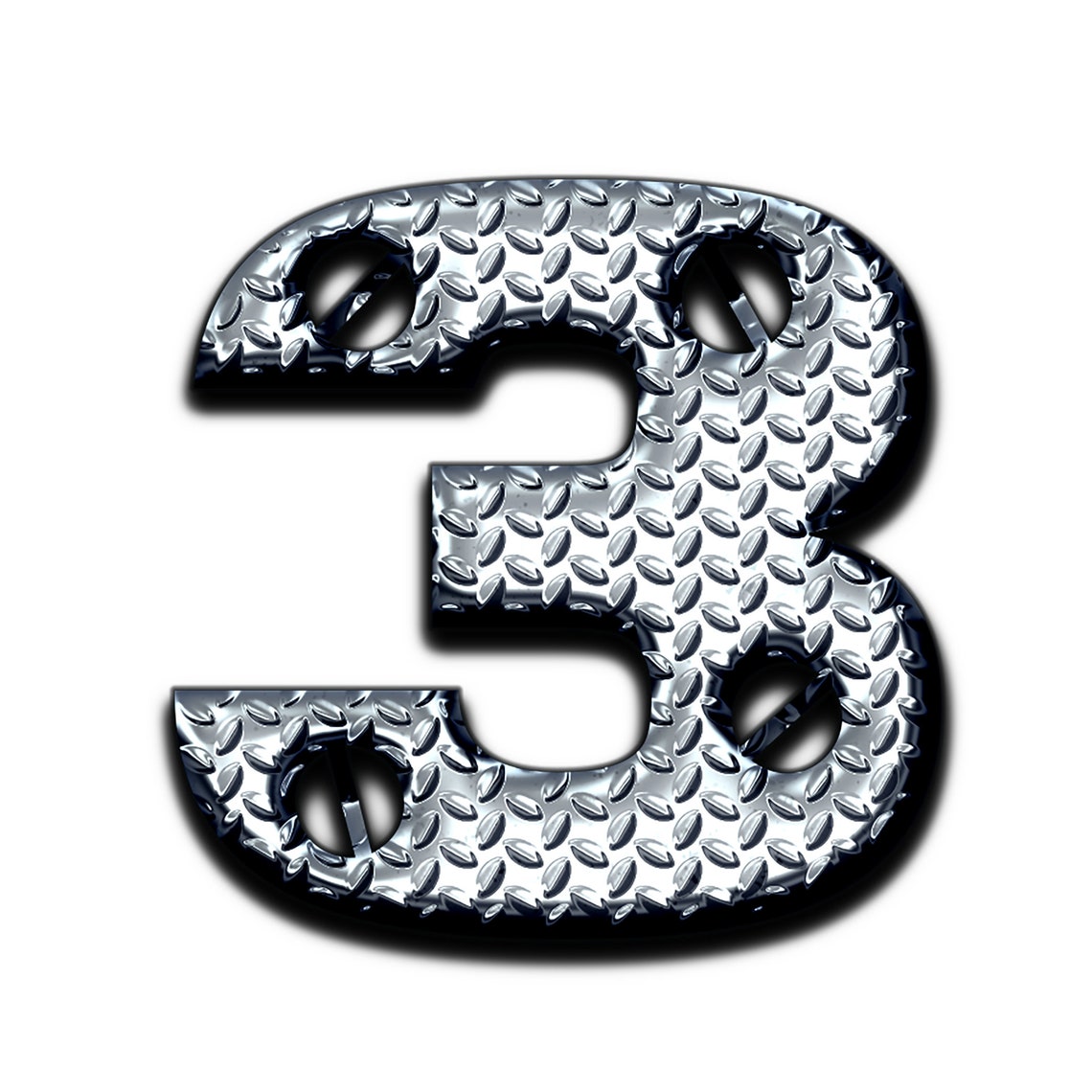 Diamond Plate Letters Digital Clipart | Printable Chrome Metal Letters ...
