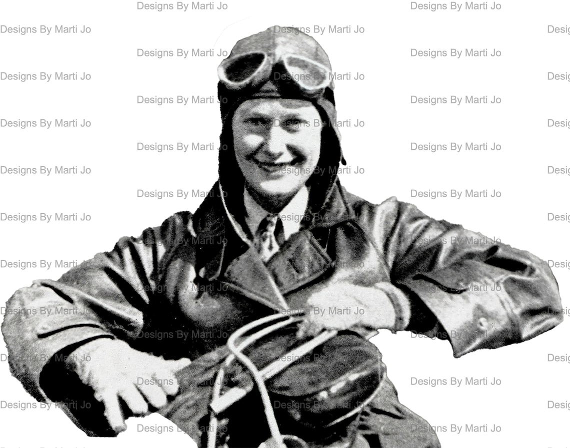 Awesome Aviatrix Vintage Fussy Cut Images | 19 Printable Female Pilot ...