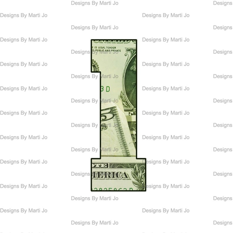 Varsity Money Letters Digital Clipart | Printable Varsity Dollar ...