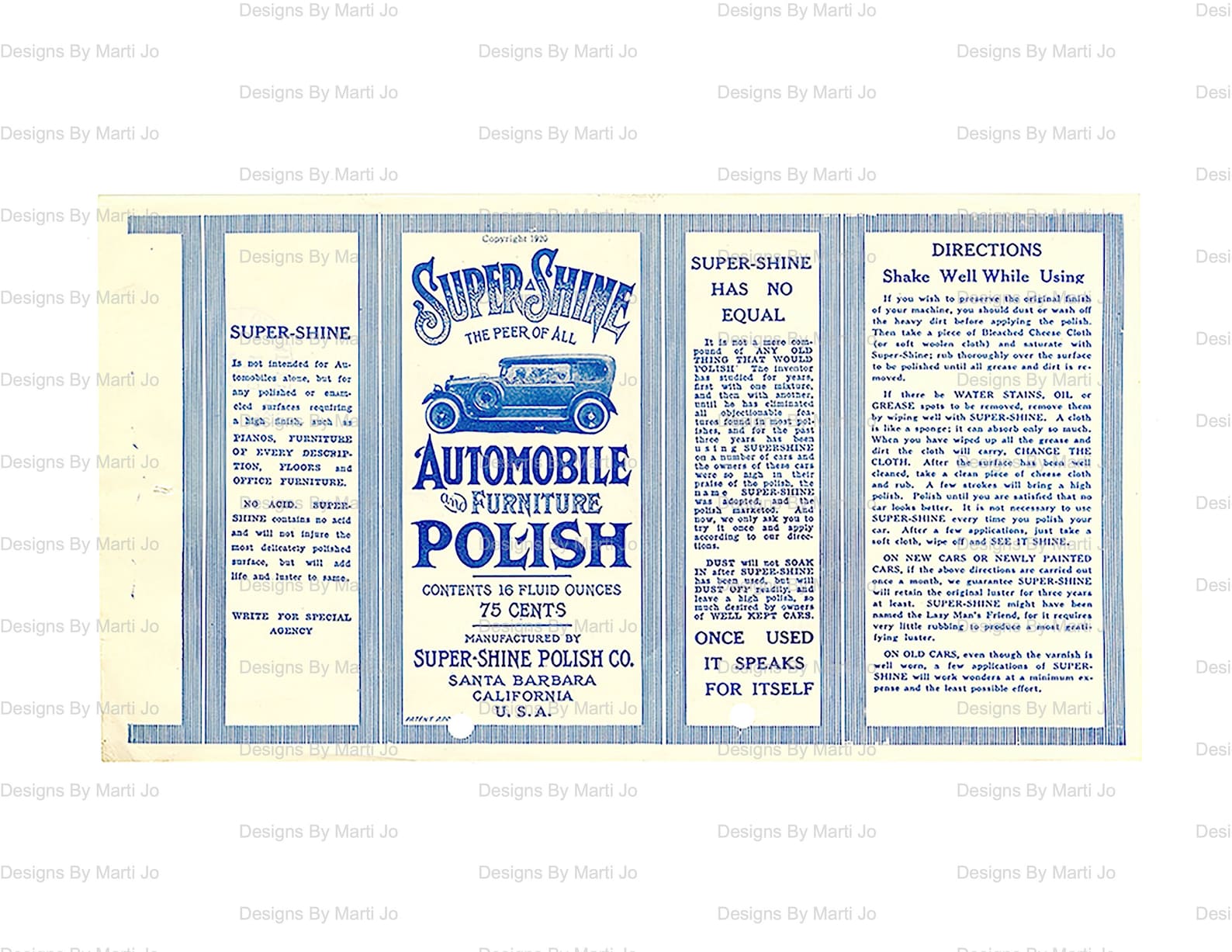 Vintage Product Box Templates | 12 8.5 X 11 Inch Product Packaging ...