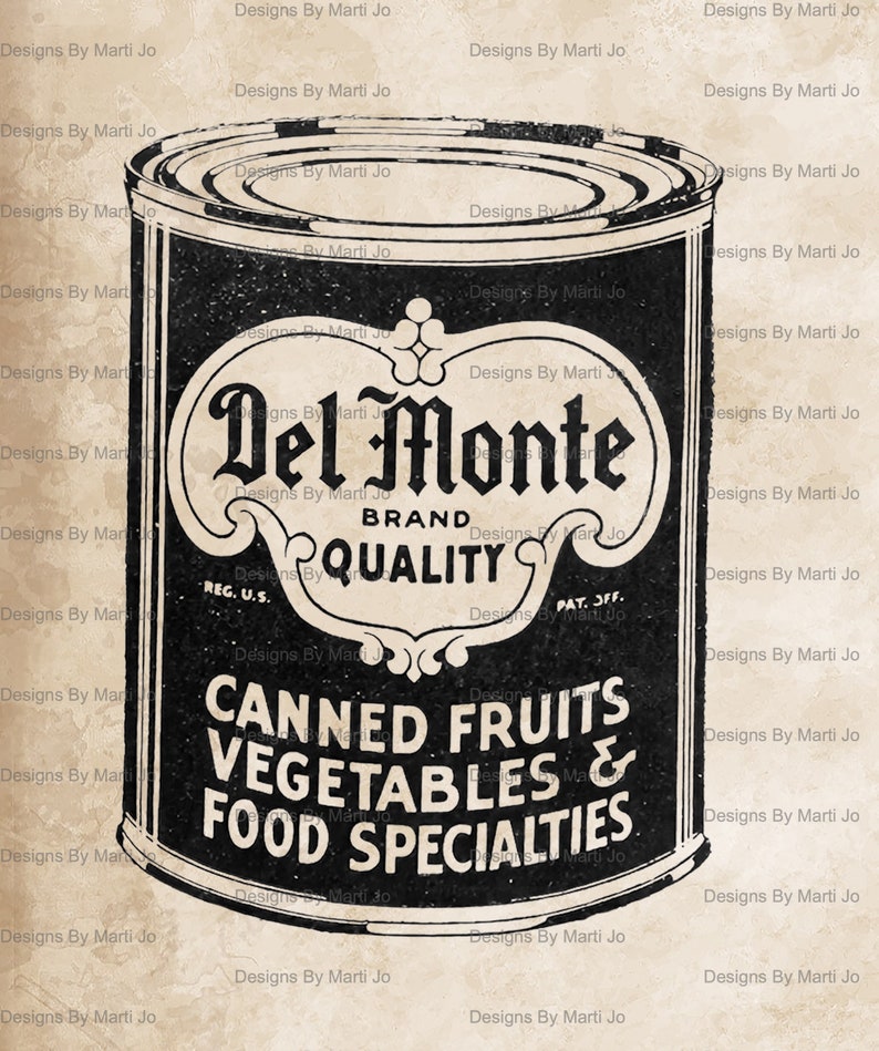 Vintage Grocery Items Overlays 60 Individual PNG Files of - Etsy