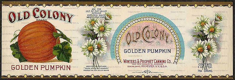 Vintage Food Labels Kit 2 | 75 Digital Antique Food Labels JPG Files ...
