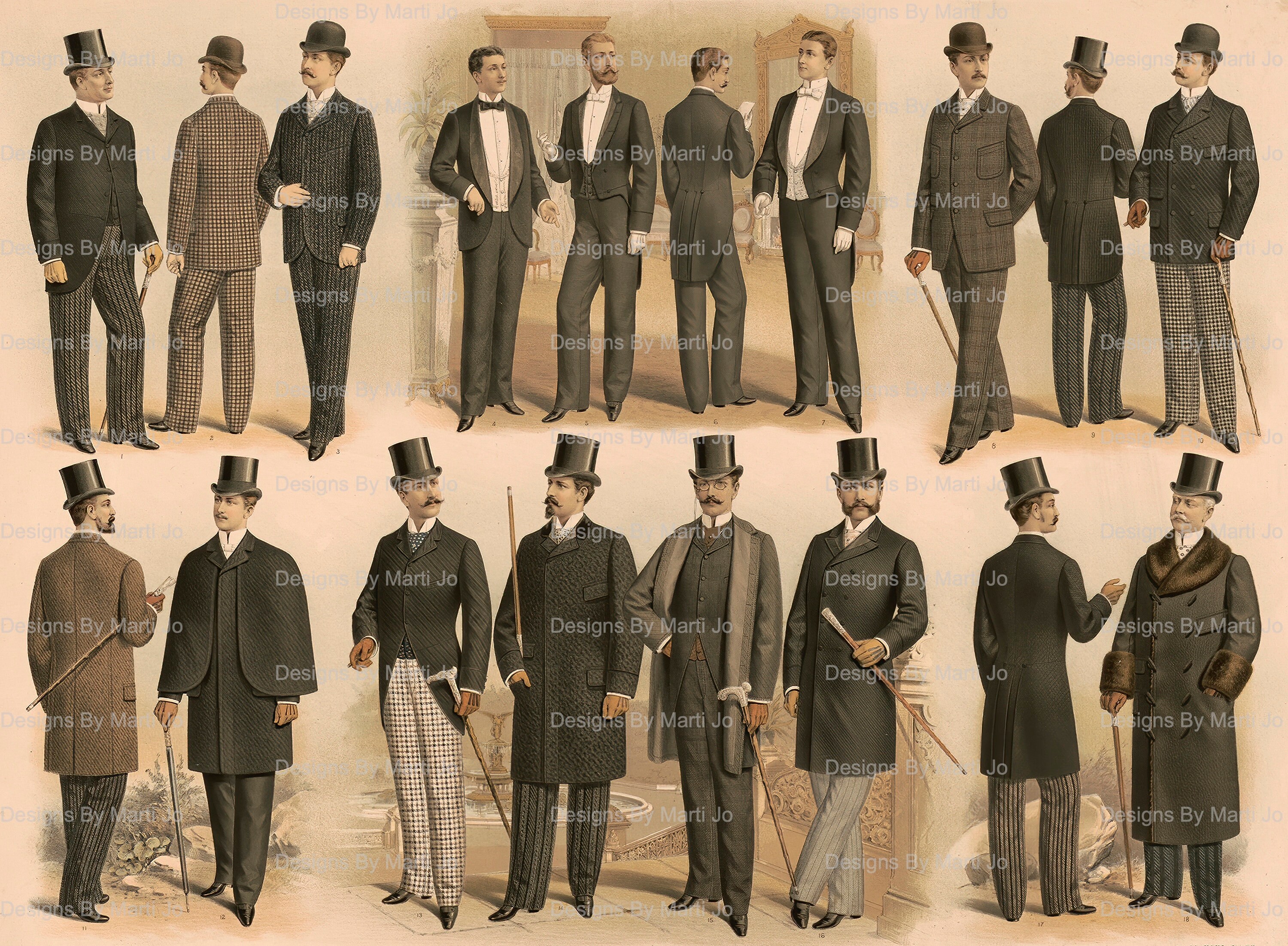 10 Vintage People Collage Set 2 Printable Antique People | Etsy