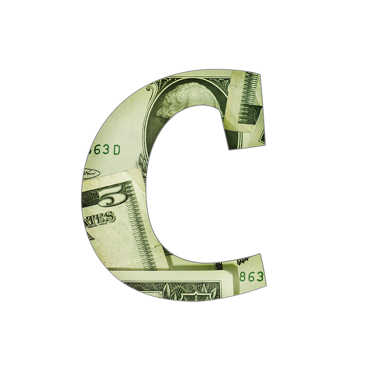 Money Letters Digital Clipart Printable Dollar Alphabet - Etsy