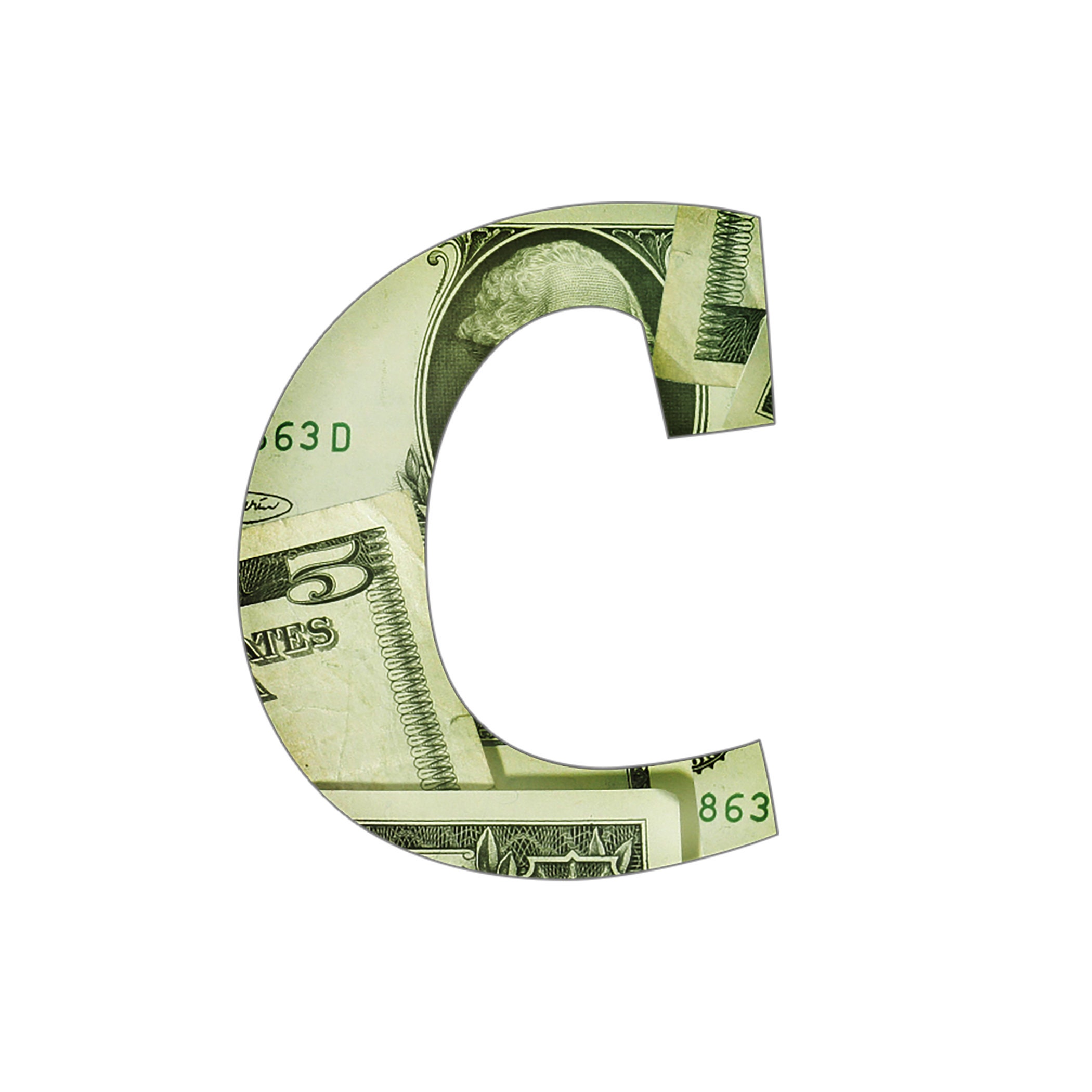 Money Letters Digital Clipart Printable Dollar Alphabet - Etsy