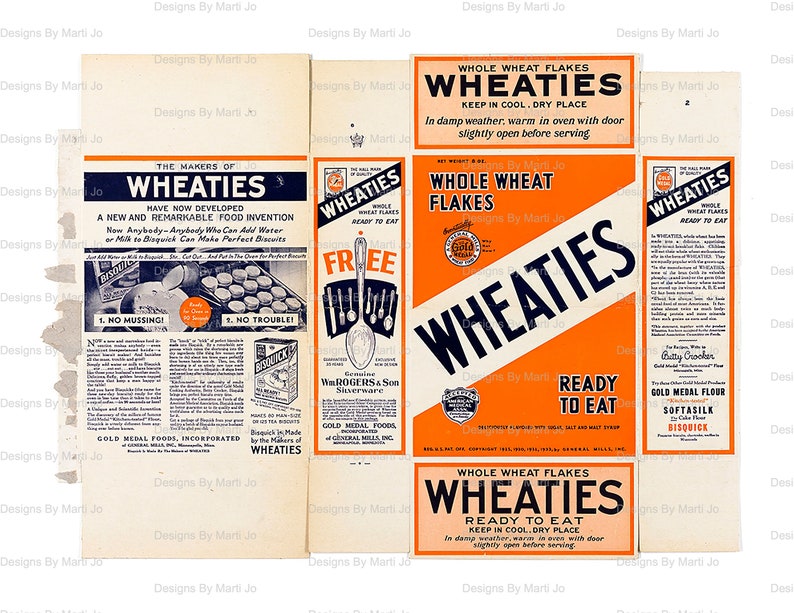 Vintage Product Box Templates 12 8.5 X 11 Inch Product - Etsy