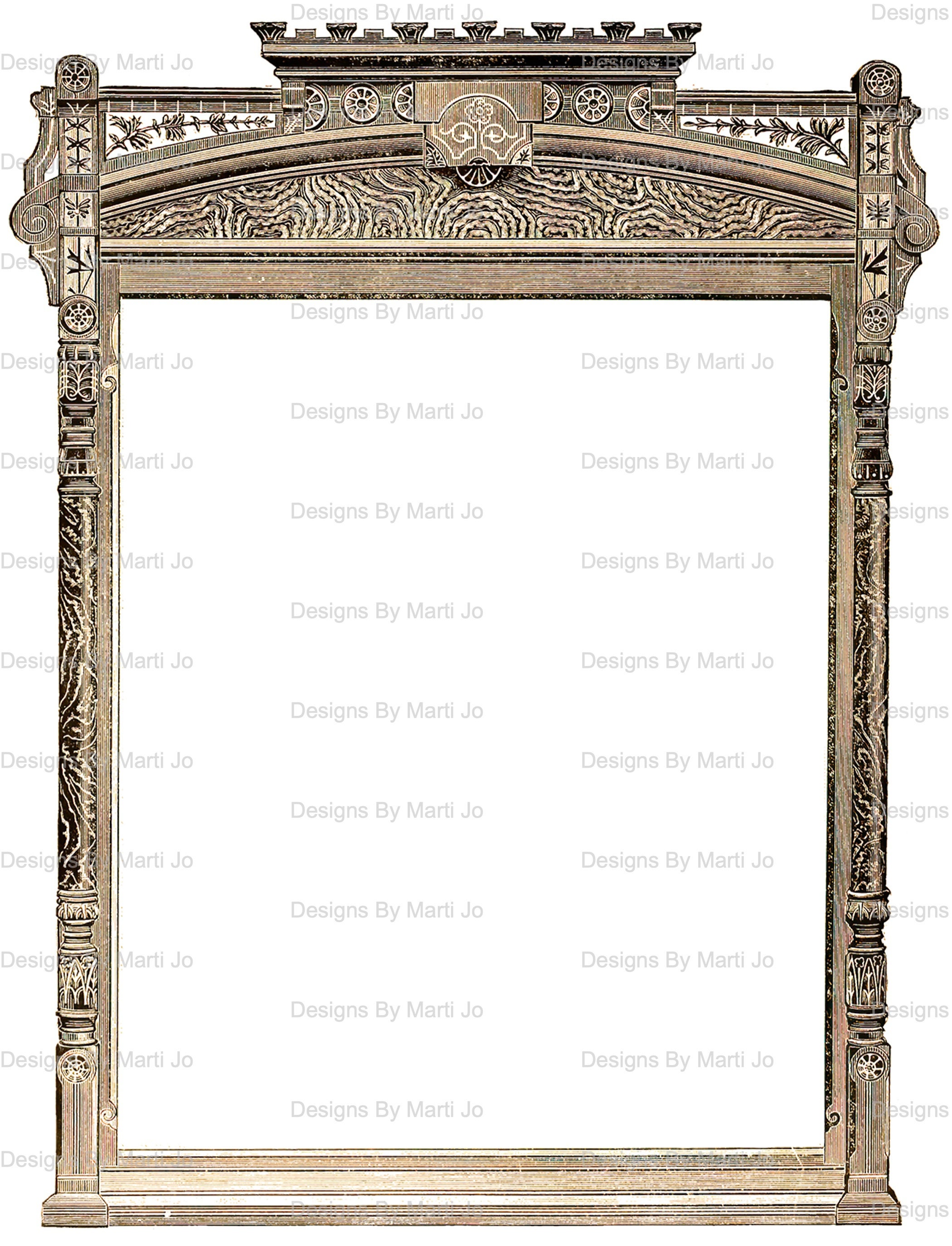 Vintage Decorative Digital Frames 2 Vintage Clipart Frames - Etsy