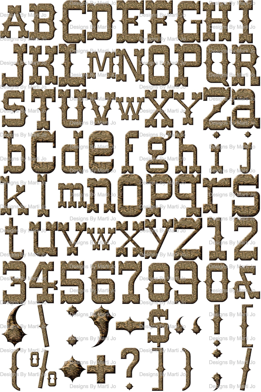 Western Alphabet Digital Clipart Wild West Printable - Etsy Canada