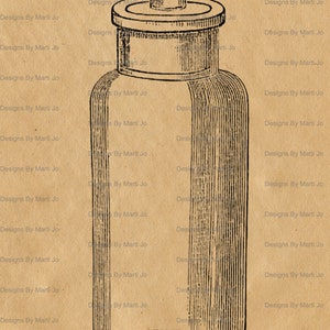 Vintage Bottles and Jars Set 2 | Antique Bottle Clipart PNG Files ...