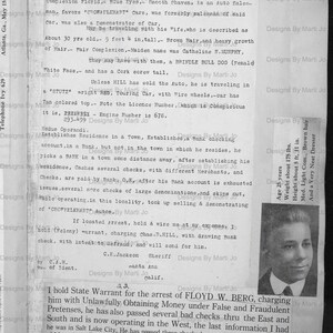 30 Police True Crime Scrapbook JPG Pages | 1920 Crime Junkie Journal ...