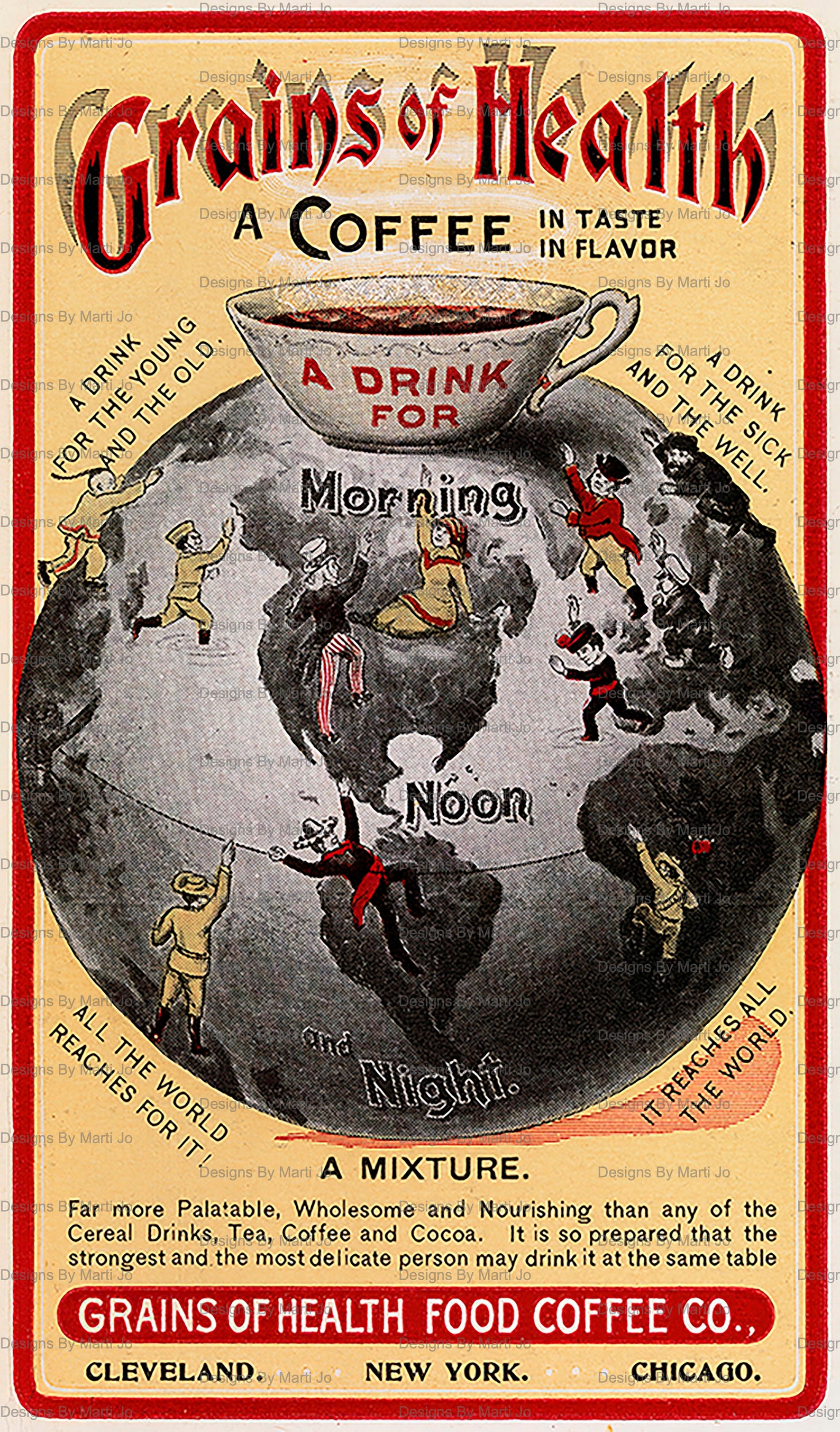 Vintage Tea Labels Vintage Coffee Label 35 Digitable Food - Etsy