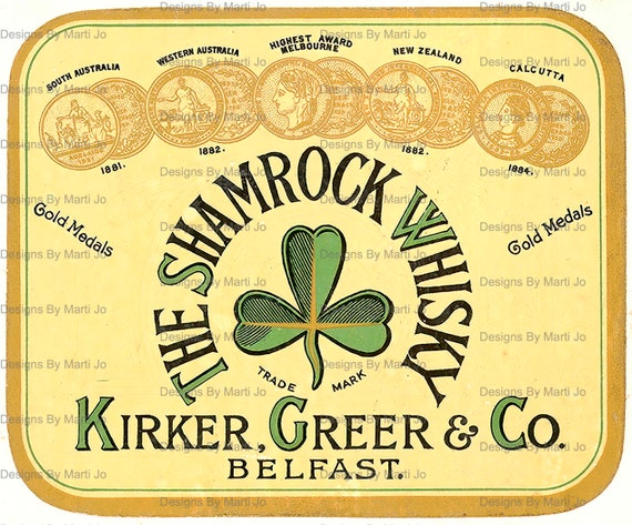 Vintage Whiskey Label