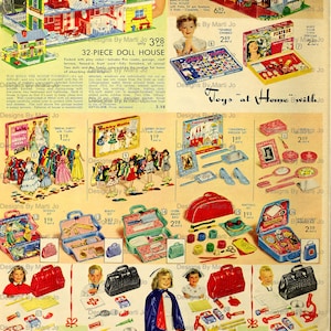 10 Vintage Printable 1958 Color Toy Catalog JPG Pages | Vintage Junk ...