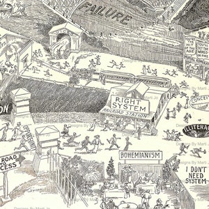 Vintage Road to Success Art Poster Antique Success Poster 18 X 24 JPG ...