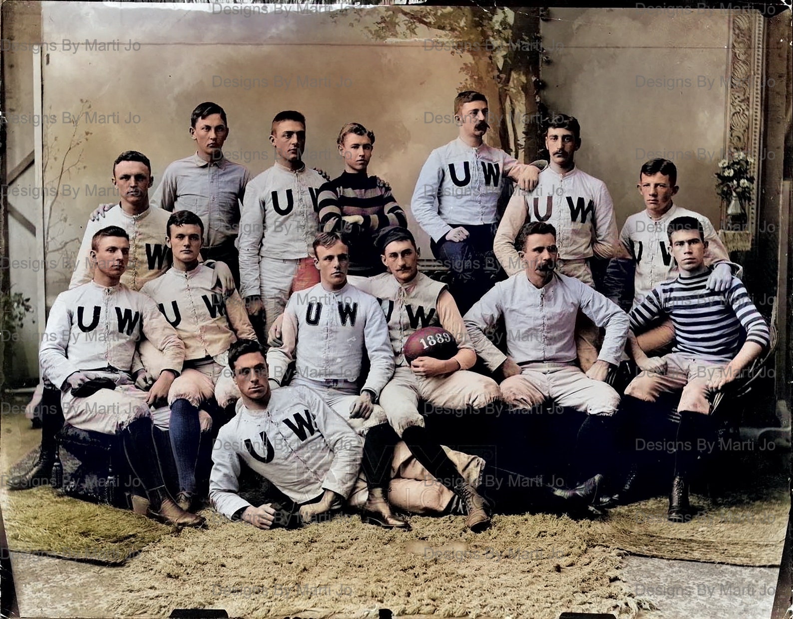 Colorized Vintage Football Team Photos | 15 Printable Vintage Sports ...