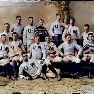 Colorized Vintage Football Team Photos | 15 Printable Vintage Sports ...