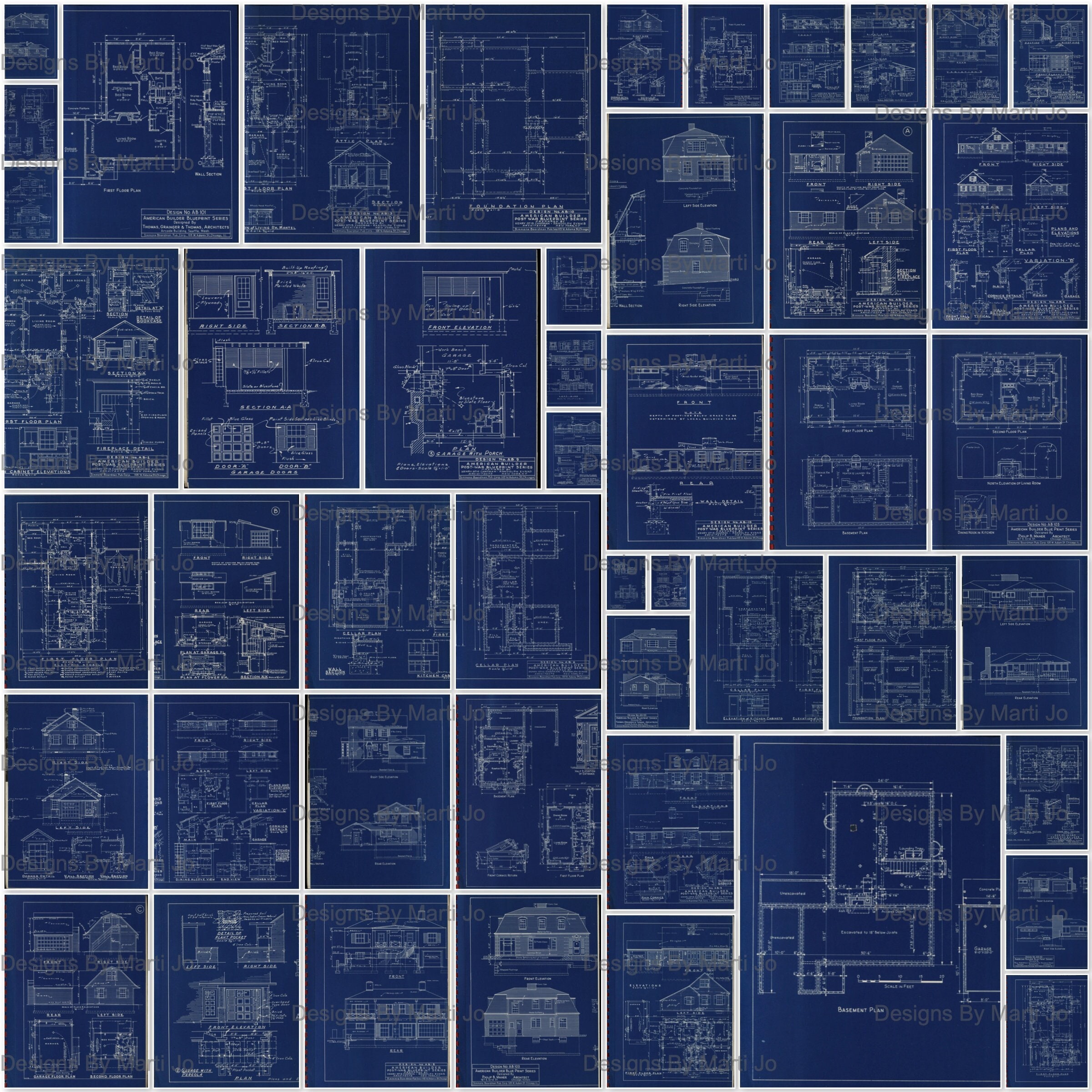 Electrical Blueprint Background