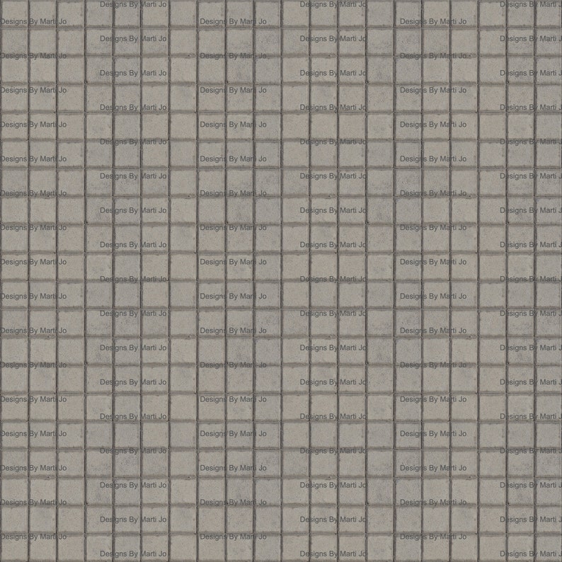 Printable Miniature Stone Pavement Dollhouse Patterns | Twelve 12 X 12 ...