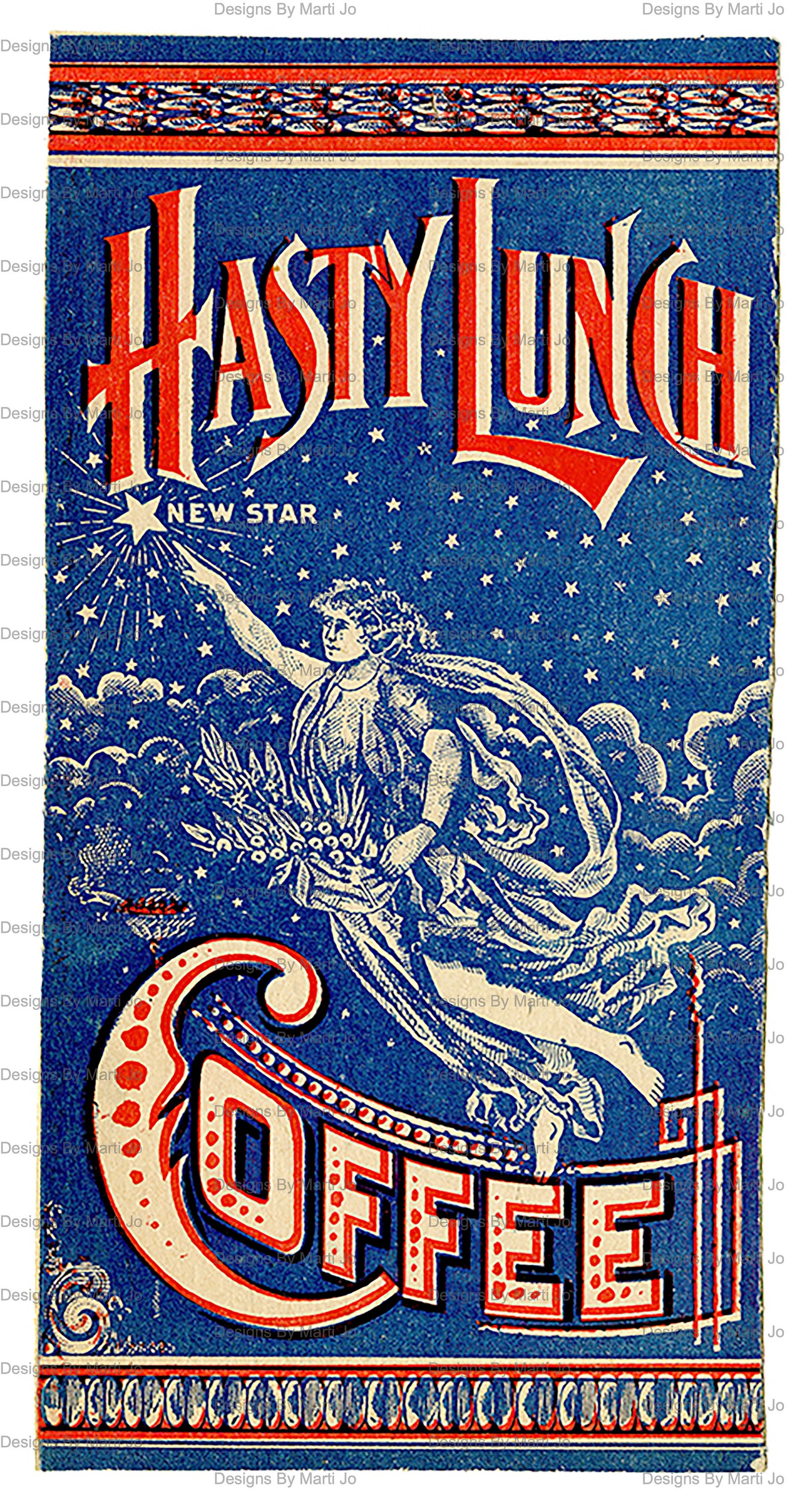 Vintage Tea Labels Vintage Coffee Label 35 Digitable Food - Etsy