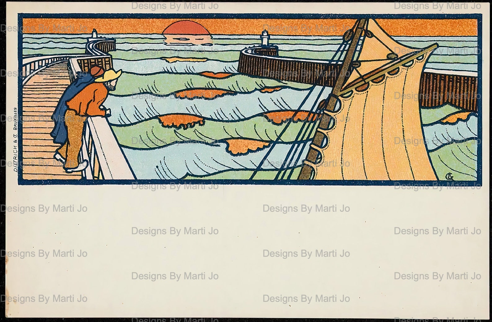 Vintage French Postcards 18 Printable Antique Artistic - Etsy